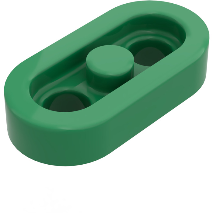 LEGO Green Plate 1 x 2 with Rounded Ends (35480) | Brick Owl - LEGO ...