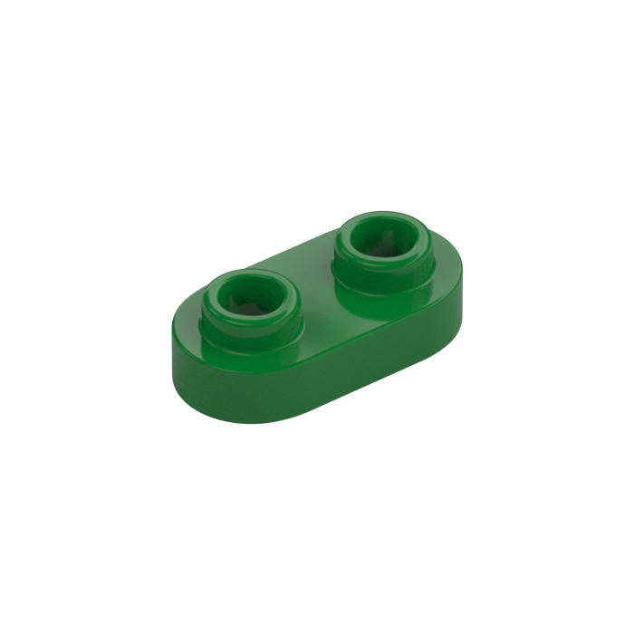 LEGO Green Plate 1 x 2 with Rounded Ends (35480) | Brick Owl - LEGO ...