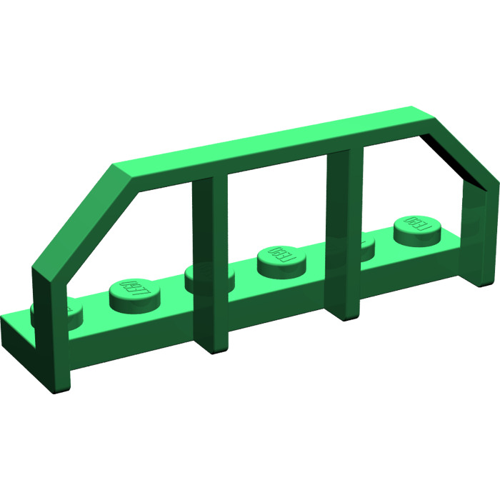 LEGO Plate 1 x 6 with Train Wagon Railings (6583 / 58494) | Brick Owl ...