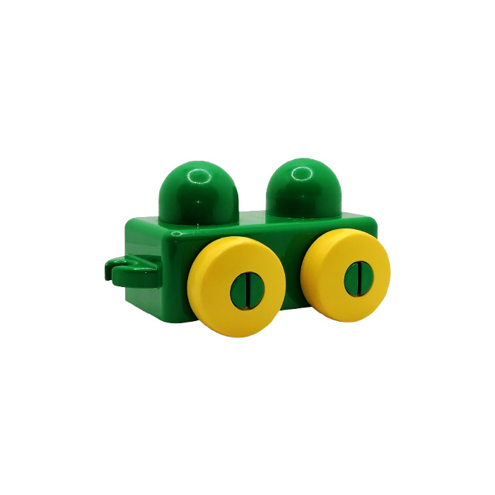 LEGO Primo Vehicle Base with Tow Hitches and Yellow Wheels (76044 ...