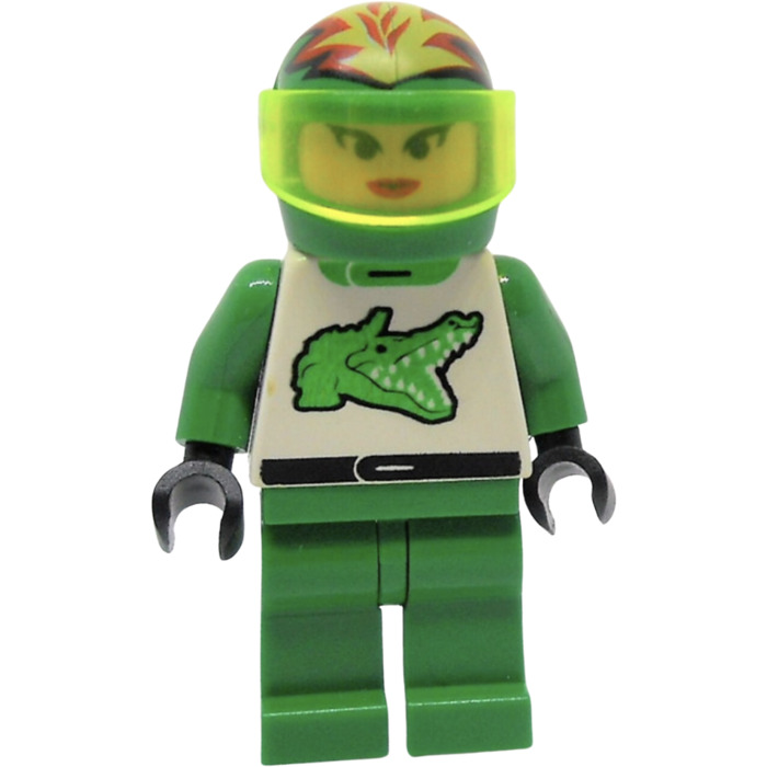 LEGO Green Racer with Crocodile design Minifigure | Brick Owl - LEGO ...