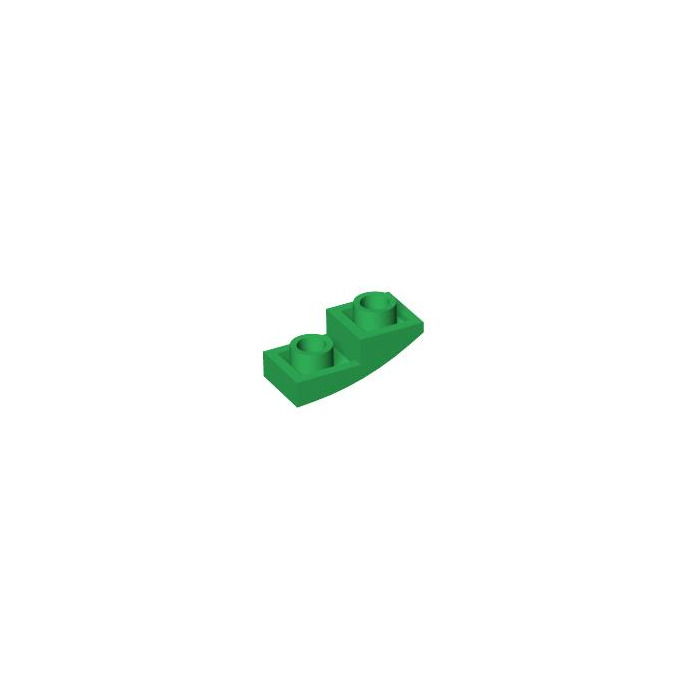 LEGO Green Slope 1 x 2 Curved Inverted (24201) | Brick Owl - LEGO ...