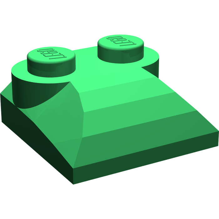 LEGO Green Slope 2 x 2 Curved with Curved End (47457) | Brick Owl ...