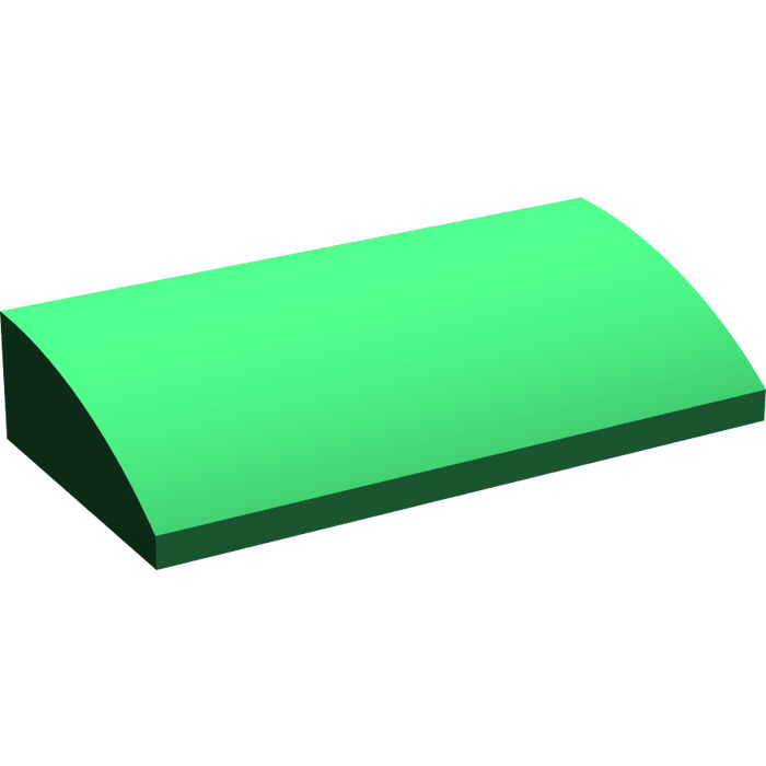 LEGO Green Slope 2 x 4 Curved with Bottom Tubes (88930) | Brick Owl ...