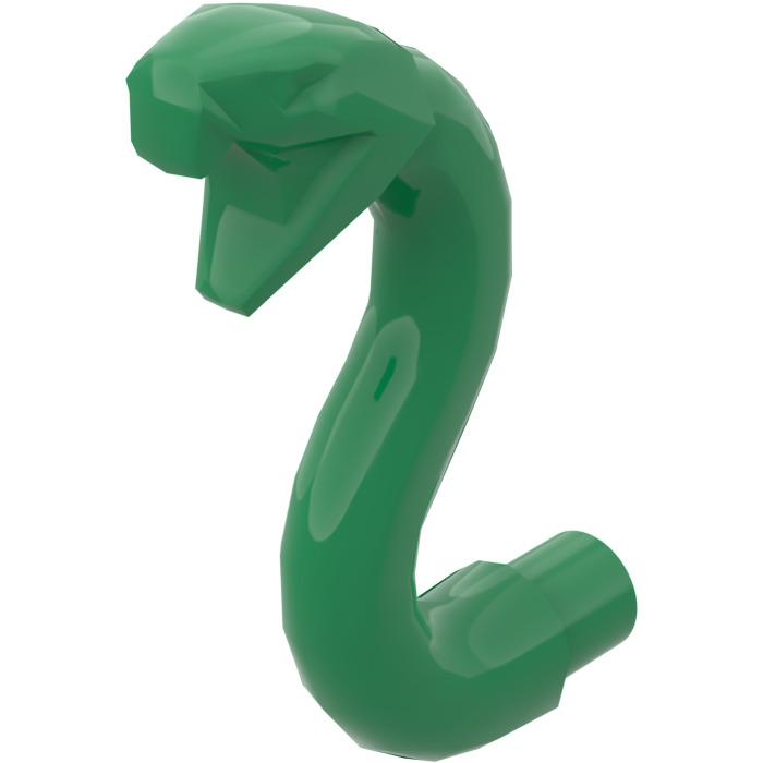 LEGO Green Snake Head with Bar (28588) | Brick Owl - LEGO Marketplace