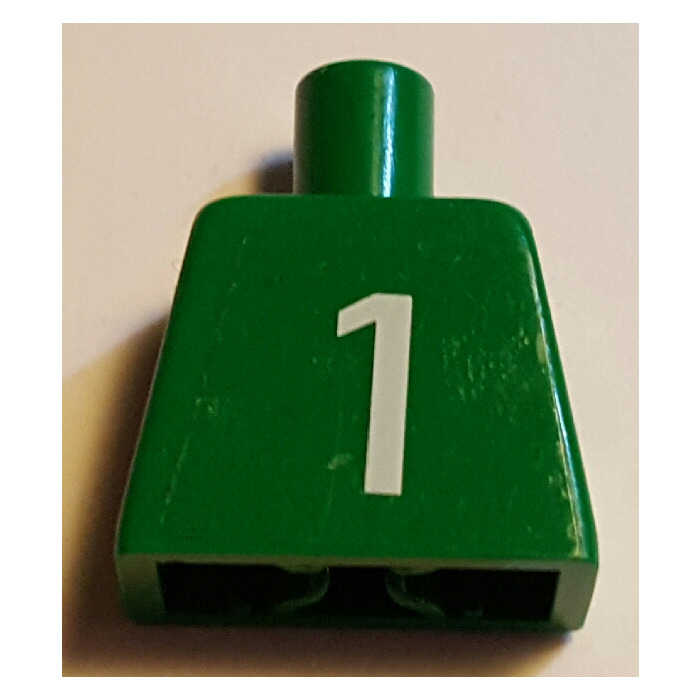 LEGO Green Soccer Dutch Goalkeeper Torso with Number sticker on back ...