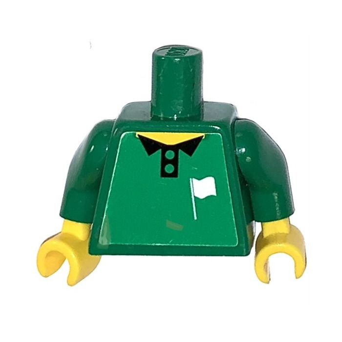 LEGO Green Sports Soccer Linesman (referee) Torso (973) Inventory ...
