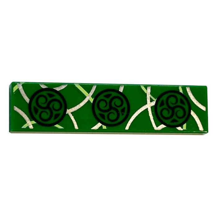 LEGO Green Tile 1 x 4 with Green Robes (1387 / 2431) | Brick Owl - LEGO ...