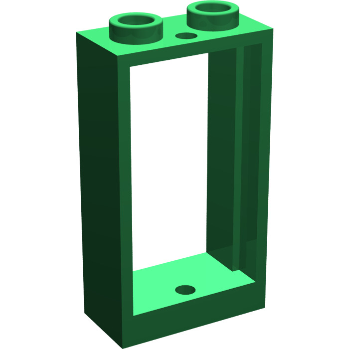 LEGO Green Window Frame 1 x 2 x 3 without Sill (3662 / 60593) | Brick ...