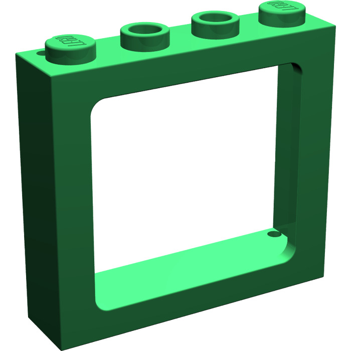 LEGO Window Frame 1 x 4 x 3 (center studs hollow, outer studs solid ...