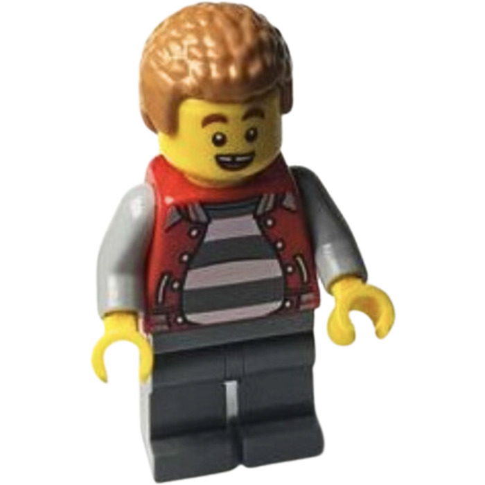 LEGO Hacksaw Hank with Unbuttoned Red Jacket Minifigure | Brick Owl ...