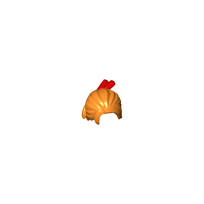LEGO Hair with Loose Bun with Red Chopsticks (35059) | Brick Owl