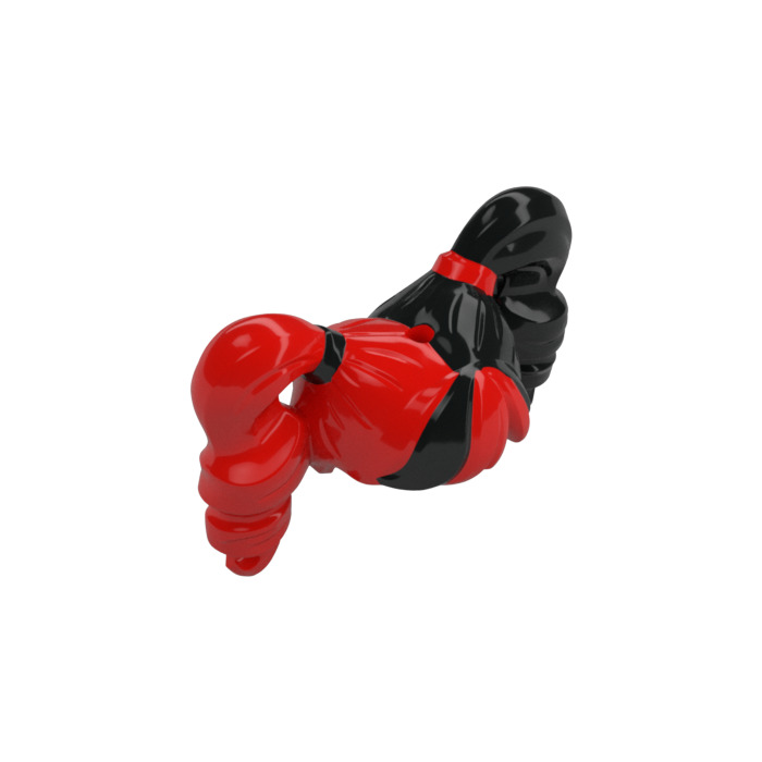 LEGO Hair with Side Pigtails with Black Hair on Side (28798) | Brick ...