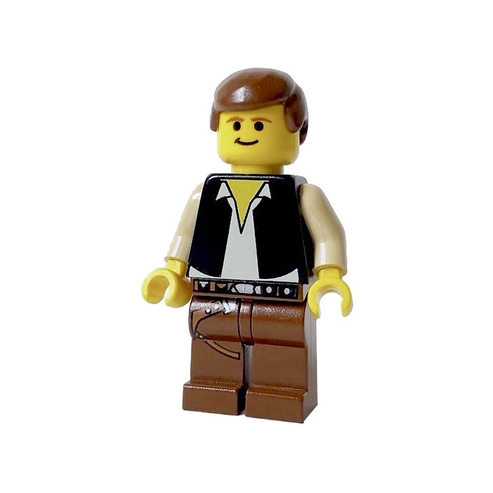 LEGO Han Solo with Black Vest and Brown Legs Minifigure | Brick Owl