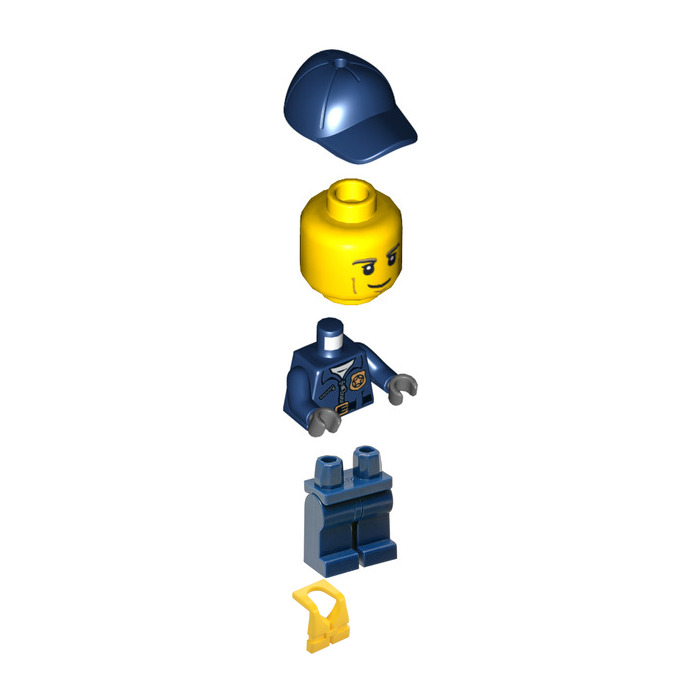 LEGO Harbour Police Officer with Dark Blue Cap Minifigure | Brick Owl ...