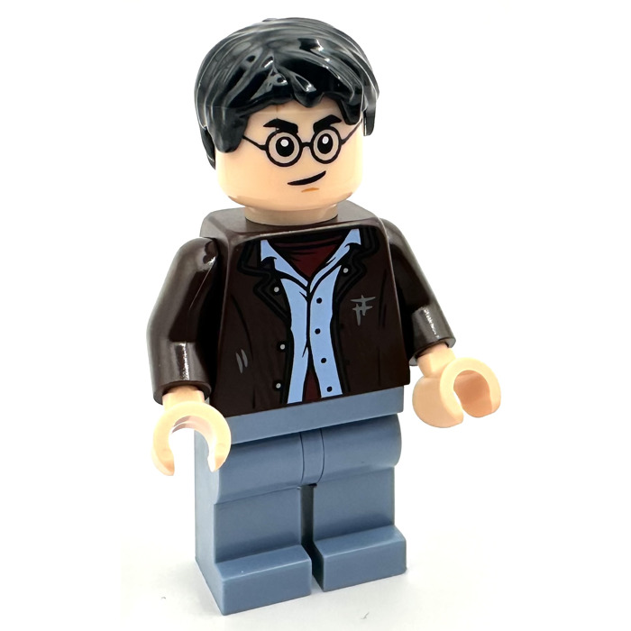 LEGO Harry Potter with Dark Brown Jacket and Jinx Face Minifigure ...