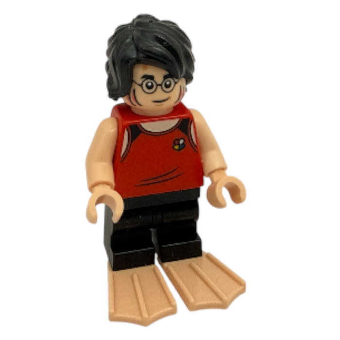 LEGO Harry Potter with Triwizard Swimsuit and Light Flesh Flippers ...