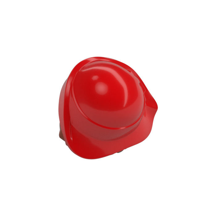 LEGO Hat with Folded Brim with Dark Orange Bob Cut Hair (105749 ...