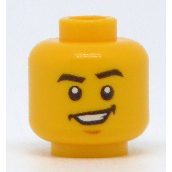 LEGO Head Male Black Eyebrows (3626 / 37061) | Brick Owl