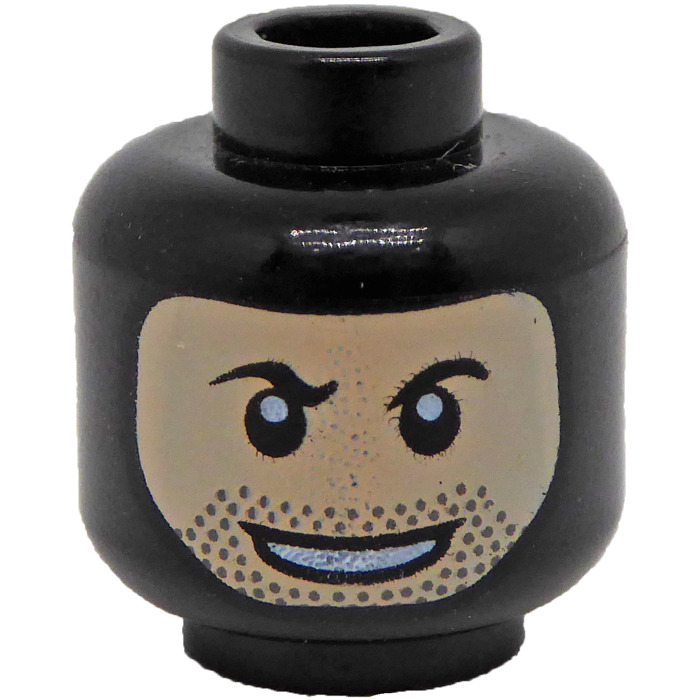 LEGO Head with Balaclava, Evil Grin and Stubble (13365 / 73433) | Brick ...
