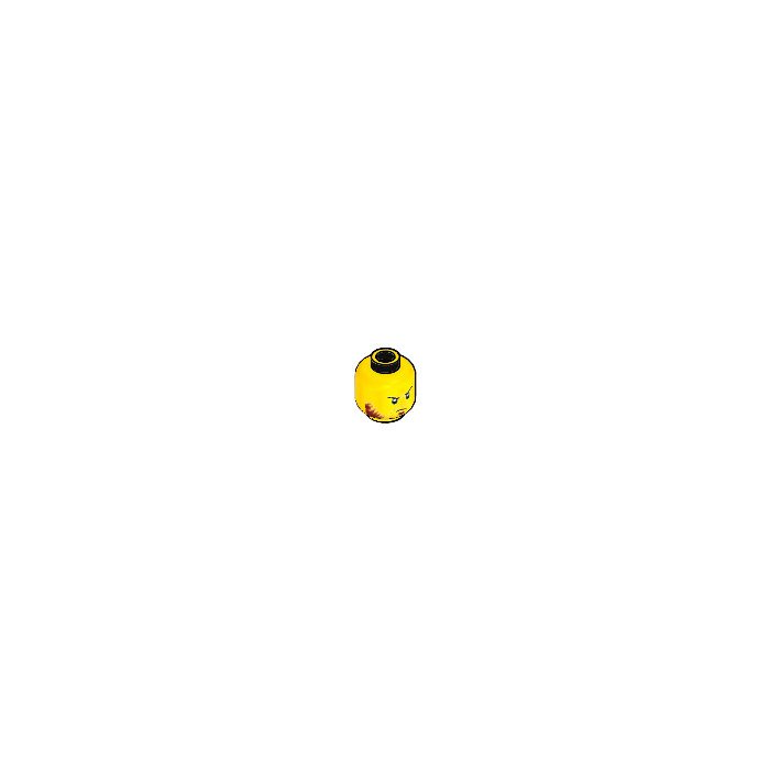 LEGO Head with Black Eyebrows, Dark Red Sideburns and Stubble (3626 / ...