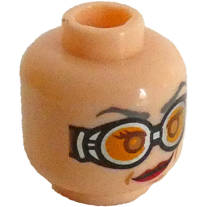 LEGO Head with Madame Hooch Decoration (Gray Eyebrows) (3626) | Brick Owl