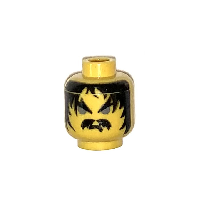 LEGO Head with Moustache, Grey Eyes (3626) | Brick Owl - LEGO Marketplace