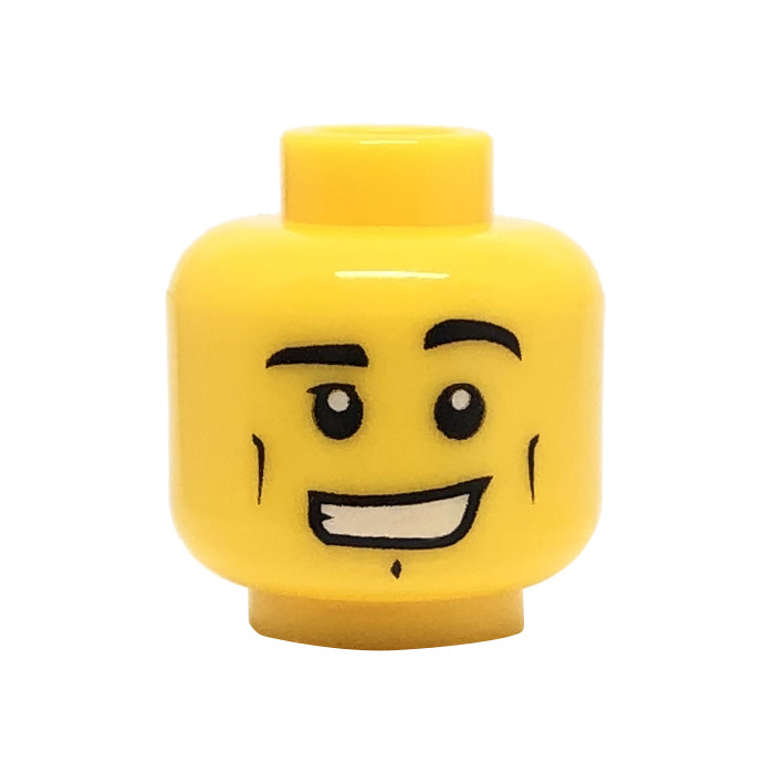 LEGO Head with Opened Mouth with Wide Grin, Cheek Lines (3626 / 90945 ...