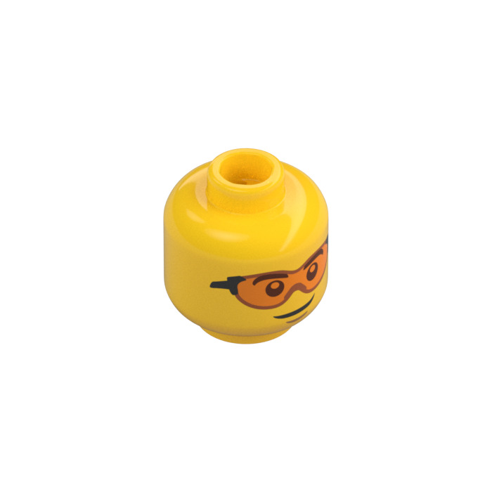 LEGO Head with Orange Sunglasses (3626 / 73906) | Brick Owl - LEGO ...