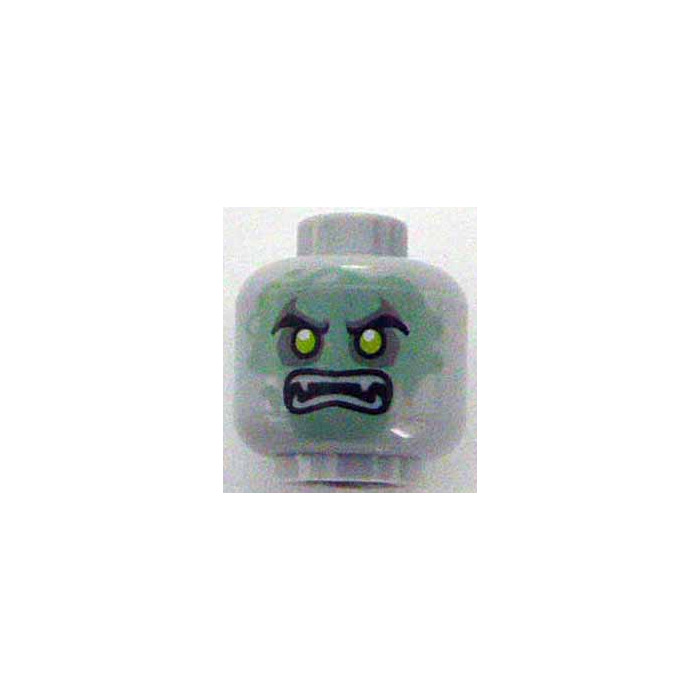 LEGO Head with Sand Green Ghost Face (3626) | Brick Owl