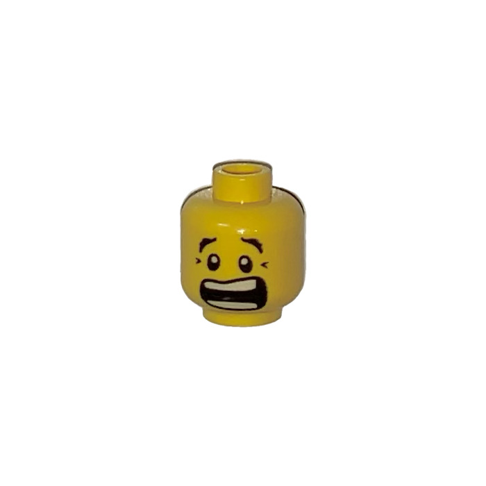 LEGO Head with Scared Expression (Bushy Eyebrows) (23090 / 59877 ...