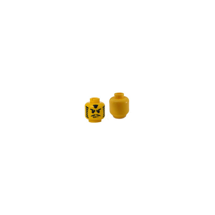 LEGO Head with Sideburns Moustache and Grin (3626) | Brick Owl