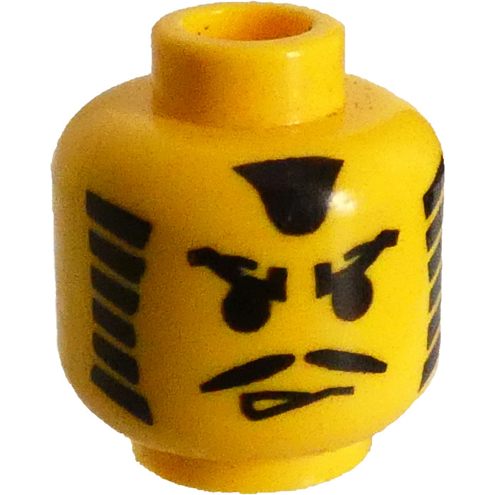 LEGO Head with Sideburns Moustache and Grin (3626) | Brick Owl - LEGO ...