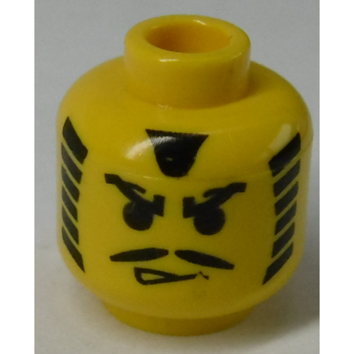 LEGO Head with Sideburns Moustache and Grin (3626) | Brick Owl