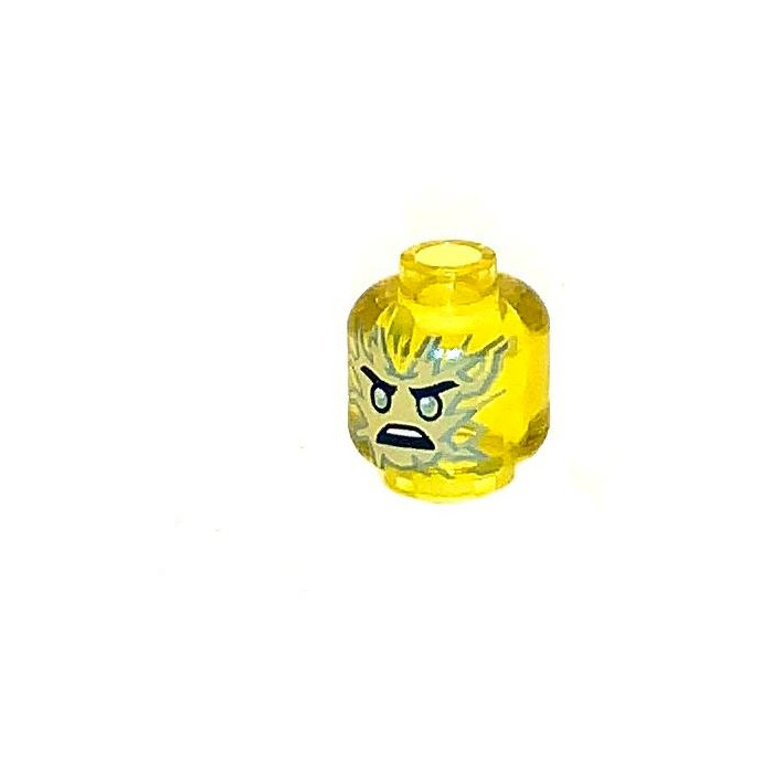 LEGO Head with Silver Angry Face (3626 / 78101) | Brick Owl - LEGO ...
