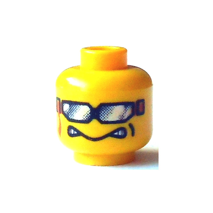 LEGO Head with Silver Sunglasses with Ribbon (3626 / 45299) | Brick Owl ...