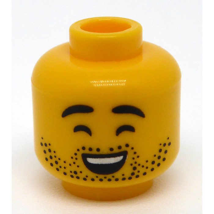 LEGO Head with Stubble and Smile (3626 / 100989) | Brick Owl