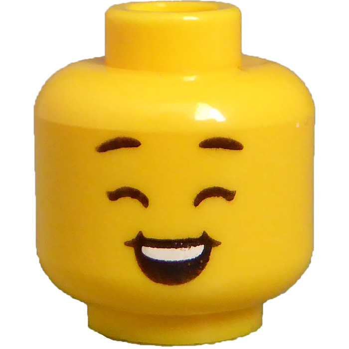LEGO Head with Wide Grin / Laughing with Closed Eyes (3626 / 56745 ...
