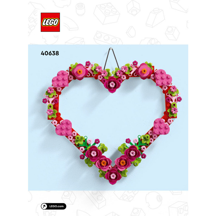 LEGO Heart Ornament Set 40638 Instructions | Brick Owl