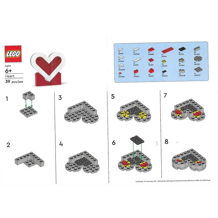 LEGO Heart Set 6511213 | Brick Owl