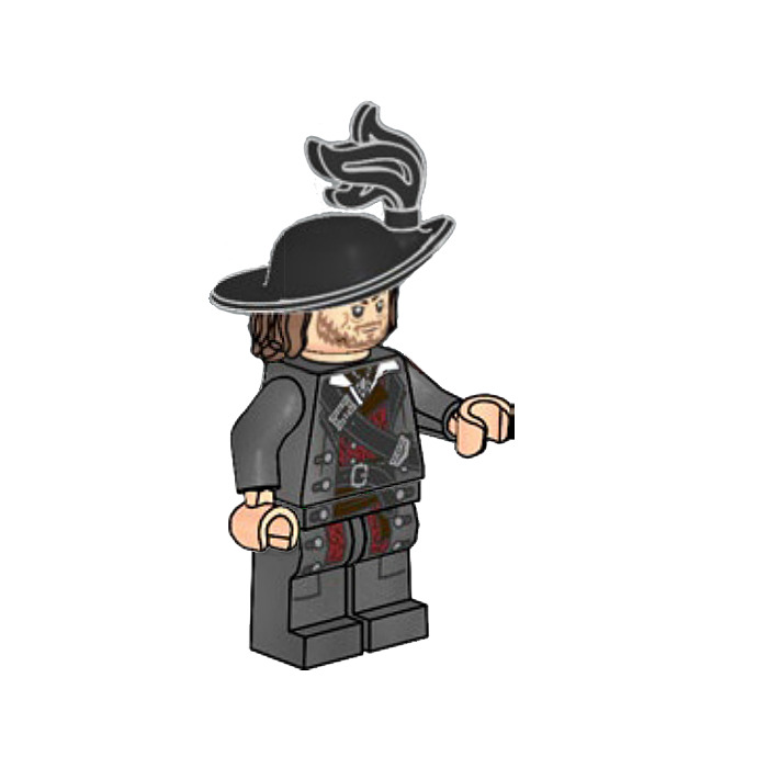 LEGO Hector Barbossa with Pearl Dark Gray Coat Minifigure | Brick Owl