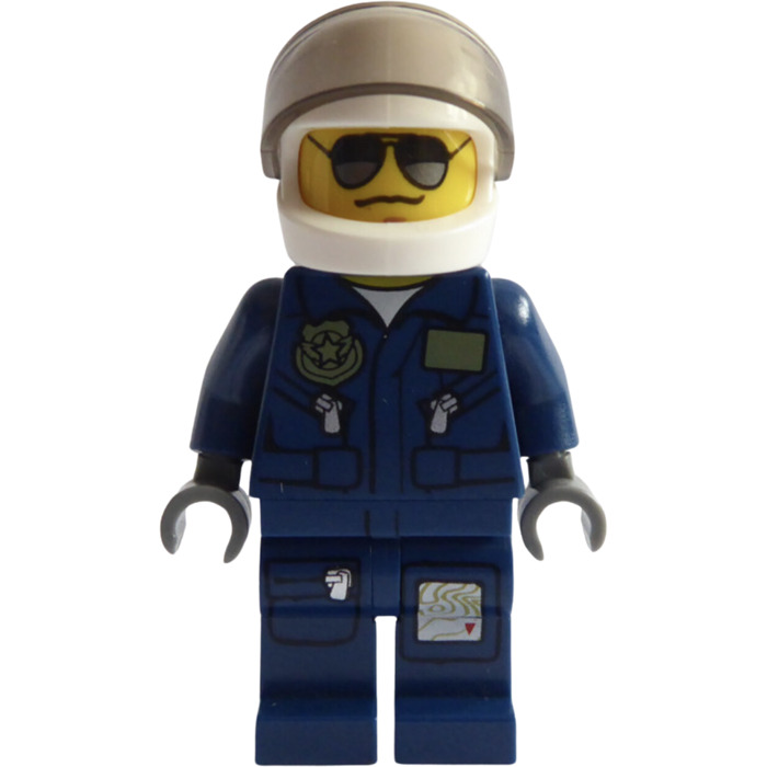 LEGO Helicopter Pilot with White Helmet Minifigure | Brick Owl - LEGO ...
