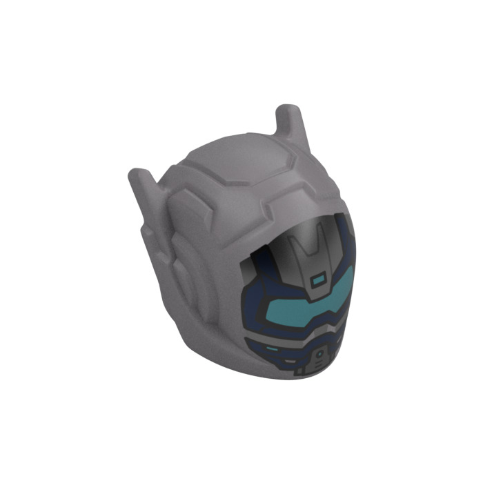 LEGO Helmet with Ear Antennas with Goliath Blue Visor (46534 / 104162 ...