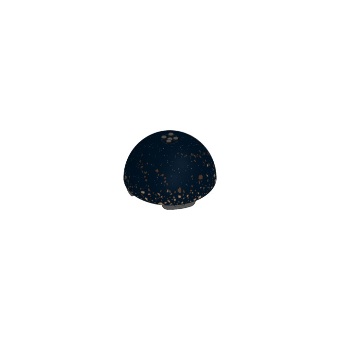 LEGO Hemisphere 11 x 11 with Studs with Asteroid field (13267 / 98107 ...