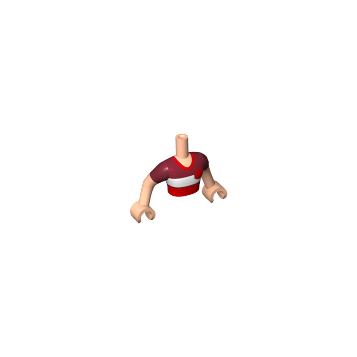 LEGO Henry with Red and White Top Friends Torso (Male) (92815) | Brick Owl