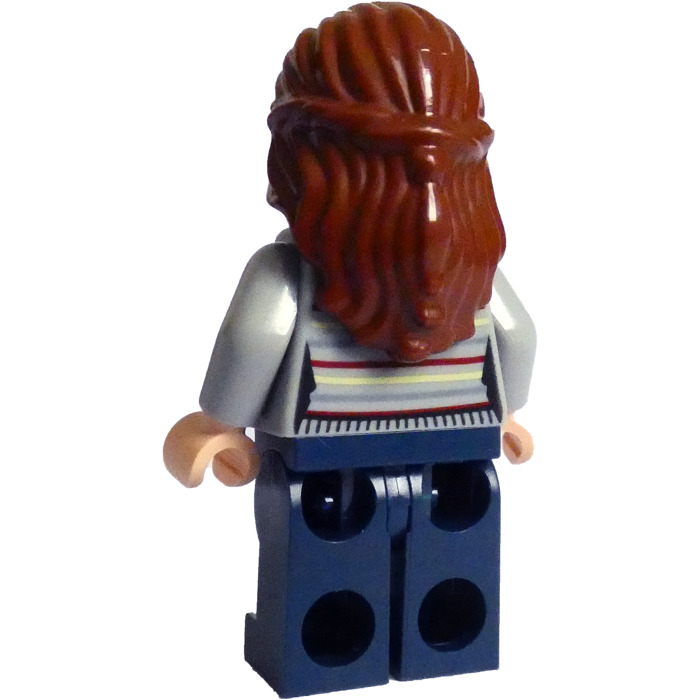 LEGO Hermione Granger with Gray Striped Jumper and Dark Blue Legs ...