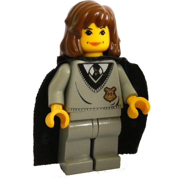 LEGO Hermione with Light Gray Hogwarts Uniform Minifigure | Brick Owl