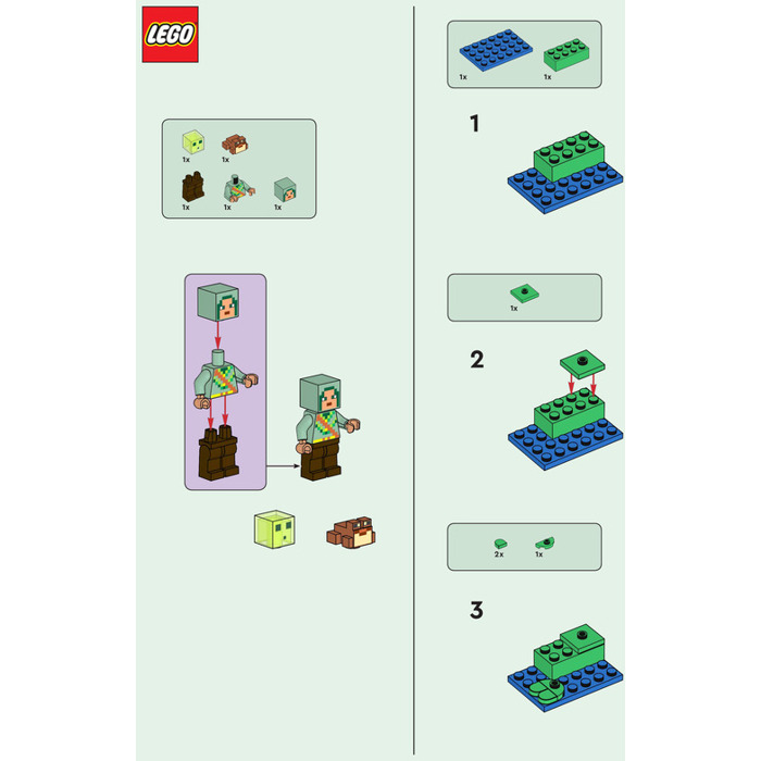 LEGO Hero with frog and slime Set 662411 Instructions | Brick Owl ...