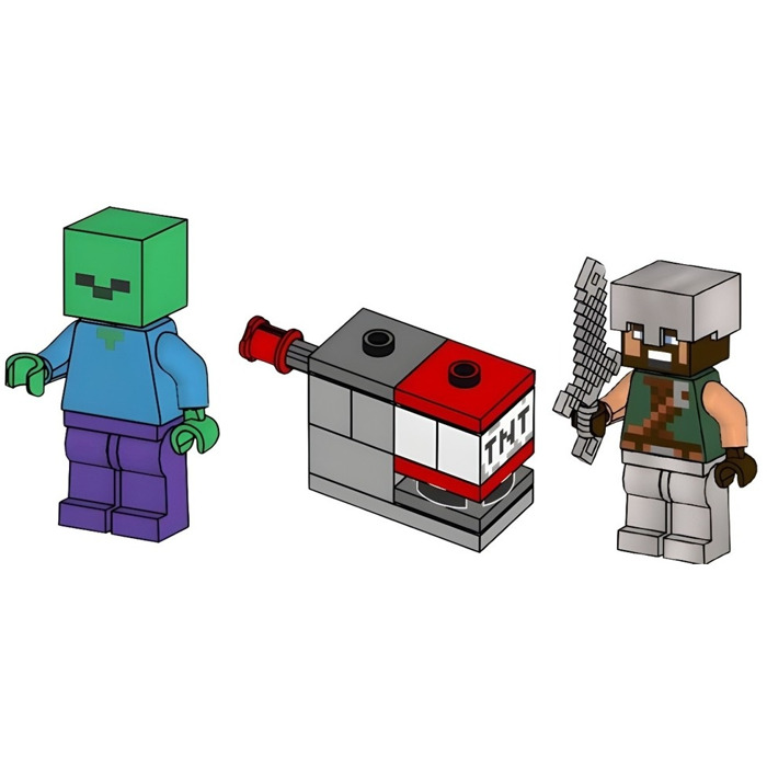 LEGO Hero with Zombie and TNT Launcher Set 662510 | Brick Owl