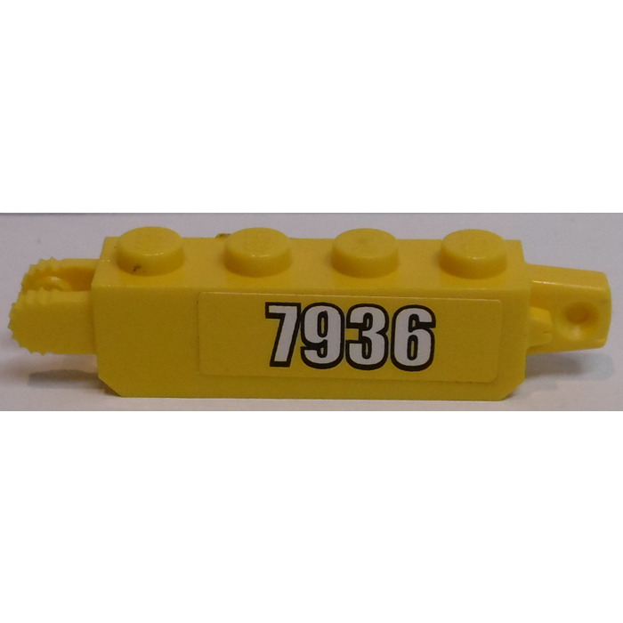 LEGO Hinge Brick 1 x 4 with Fingers with "7936" Sticker (30387) | Brick ...